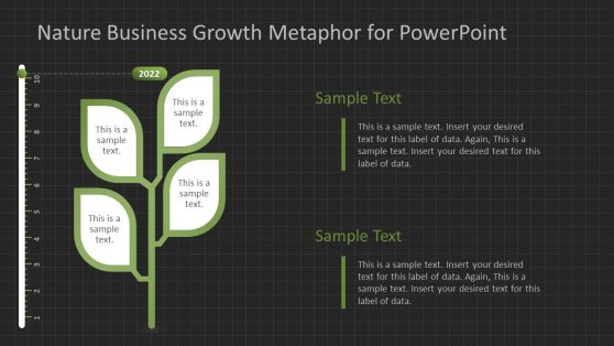 Four Leaf Growth Metaphor Tree Diagram - SlideModel