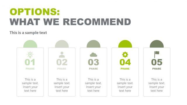 Recommendations Presenting Slide for PowerPoint - SlideModel