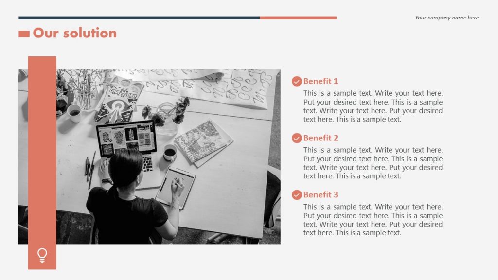 Our Solution Slide for Investors Pitch Deck - SlideModel