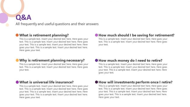 Q&A Slide - Retirement Plan Template Slide - SlideModel