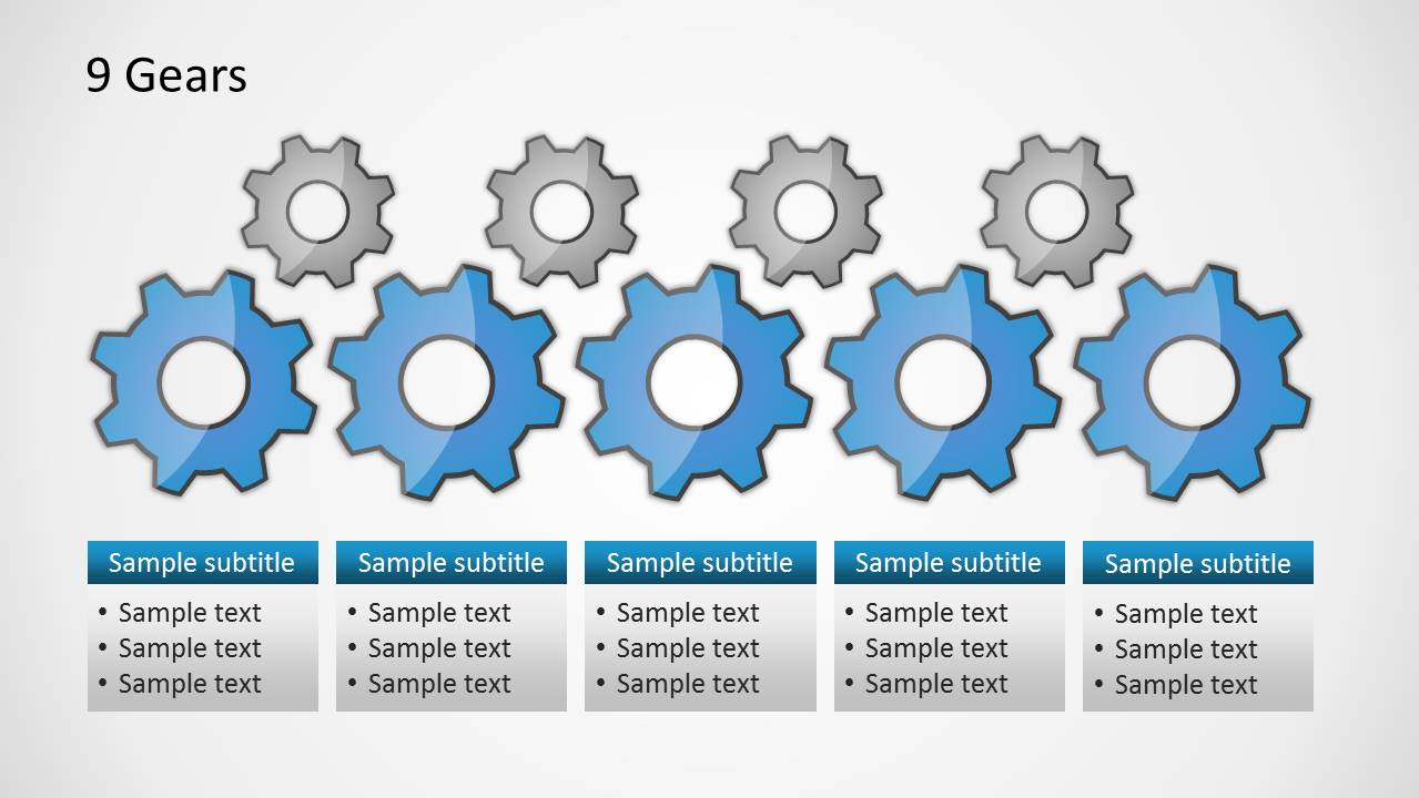 Gear Shape for PowerPoint - SlideModel
