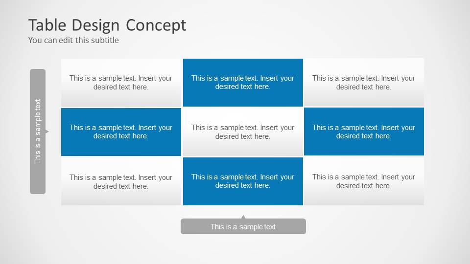 Table Design Concept for PowerPoint - SlideModel