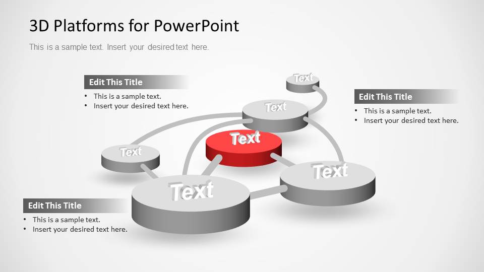 3D Circular Platforms for PowerPoint & Slides Template