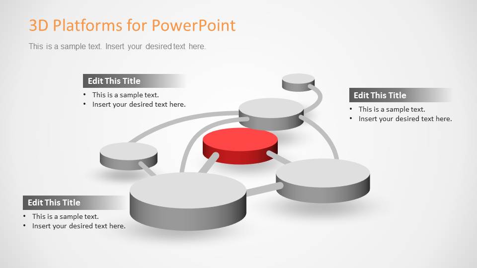 3D Circular Platforms for PowerPoint & Slides Template