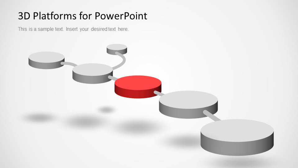 3D Circular Platforms for PowerPoint & Slides Template