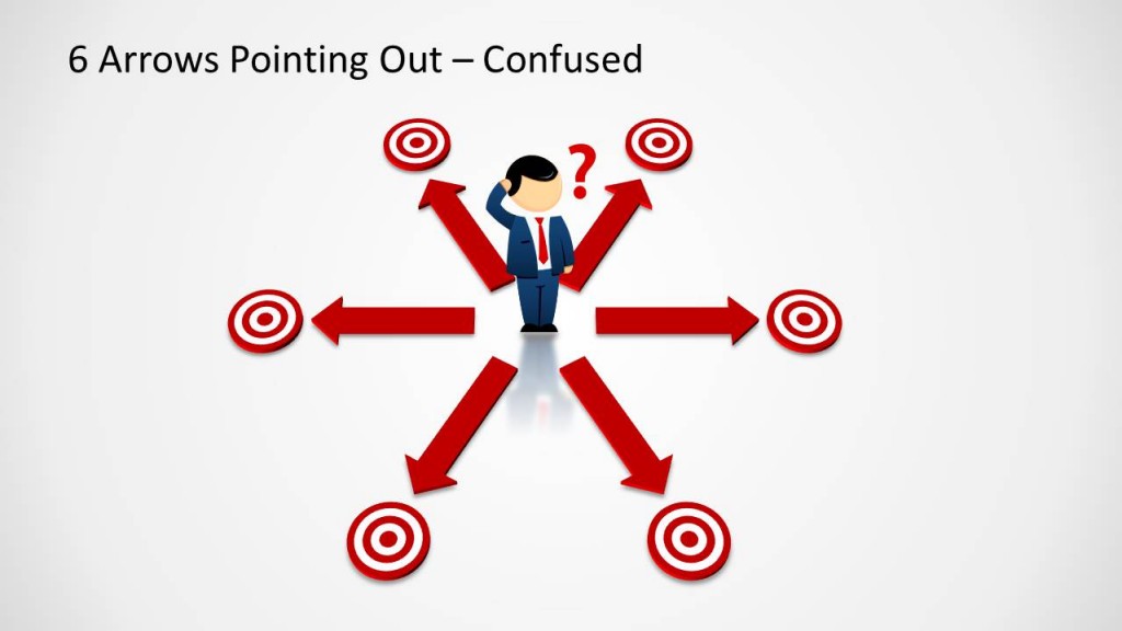 Crossroad Slide Design with Bulls Eyes - SlideModel