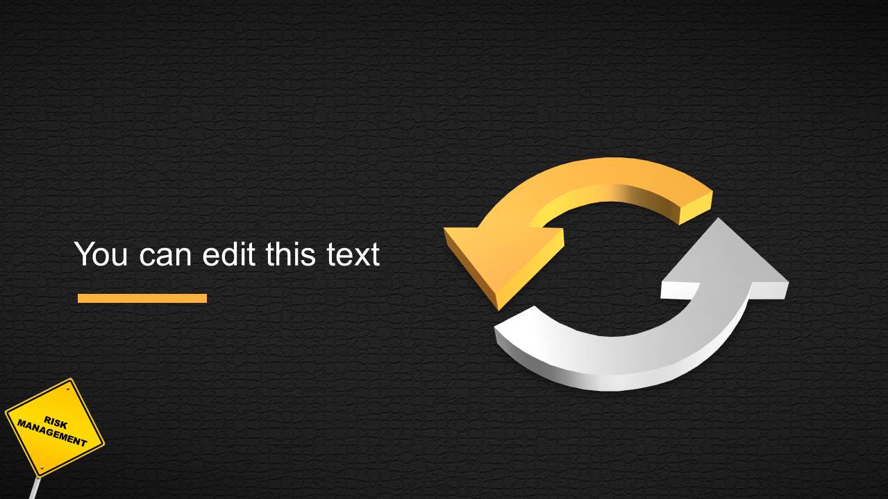 Caution Road Sign PowerPoint Template - SlideModel