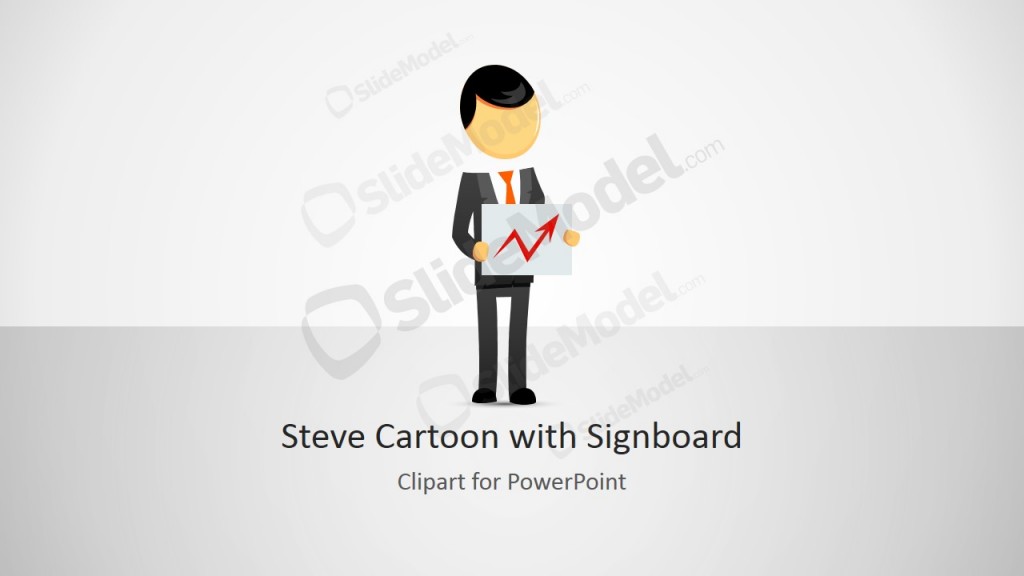 Cartoon Character Signboard - SlideModel