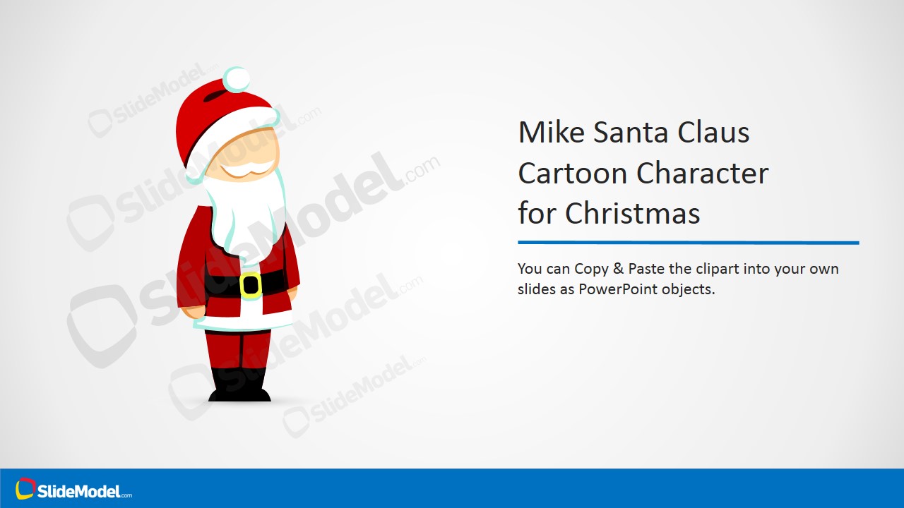 Mike Santa Claus Cartoon Character Clipart for Christmas - SlideModel