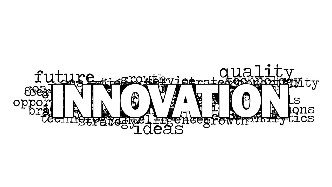 Innovation Word Cloud Picture for PowerPoint - SlideModel
