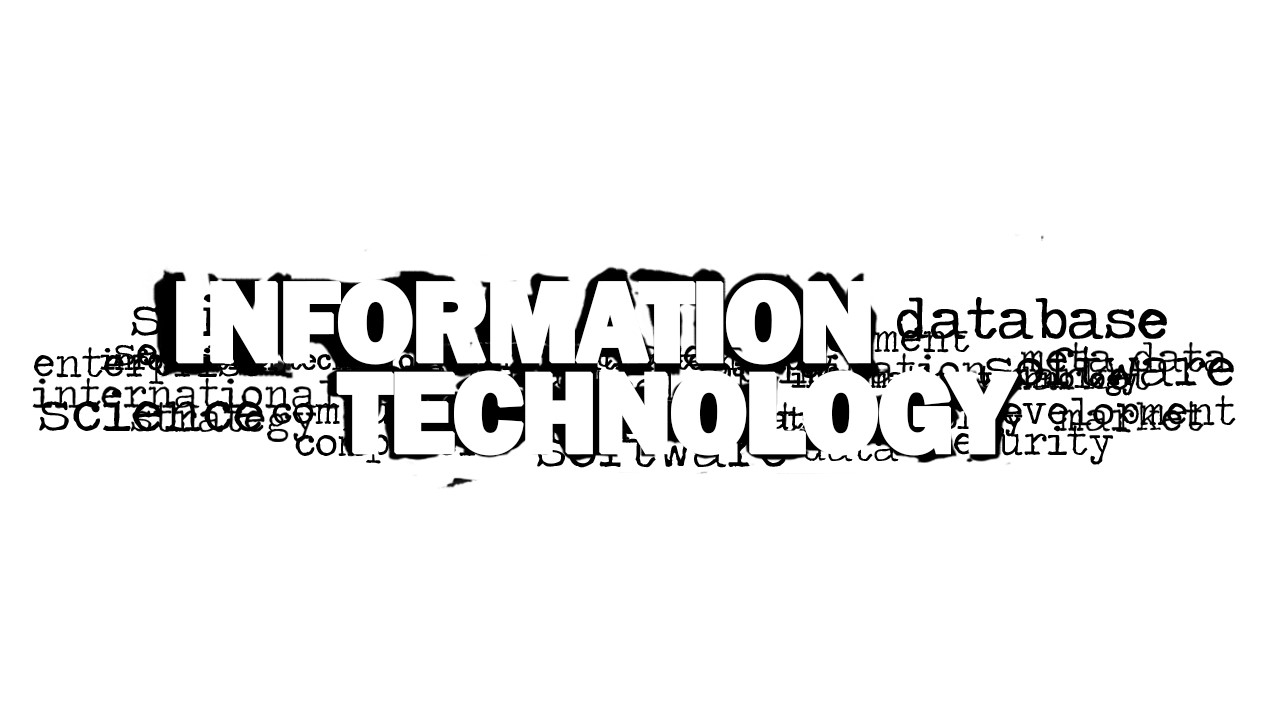 Information Technology Word Cloud Picture for PowerPoint - SlideModel