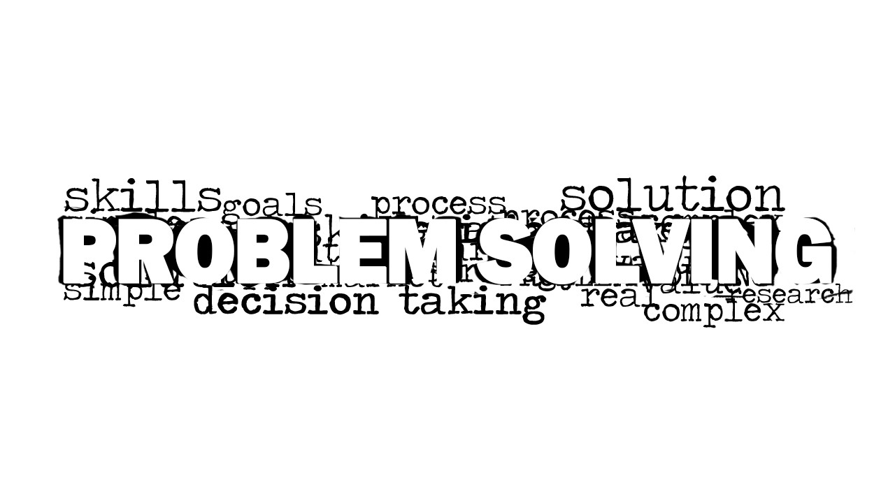 Problem Solving Word Cloud Picture for PowerPoint - SlideModel