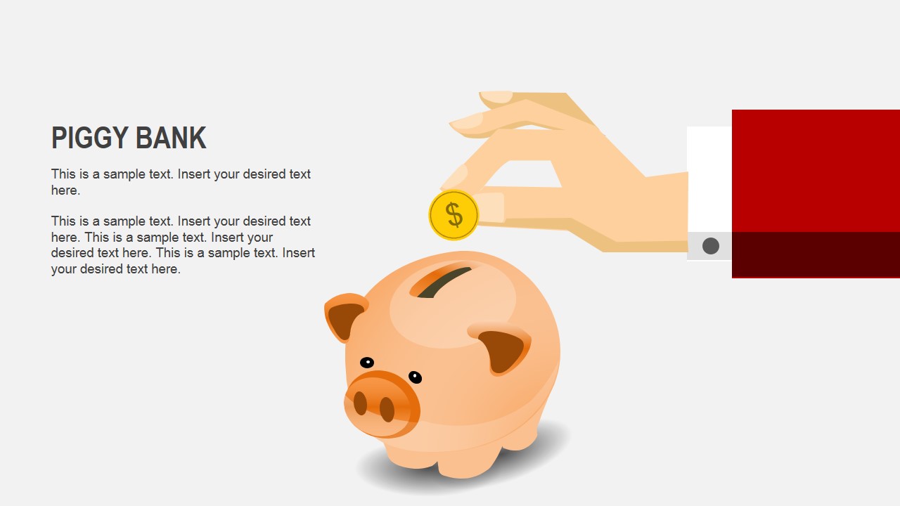 Savings Concept PowerPoint Shapes - SlideModel