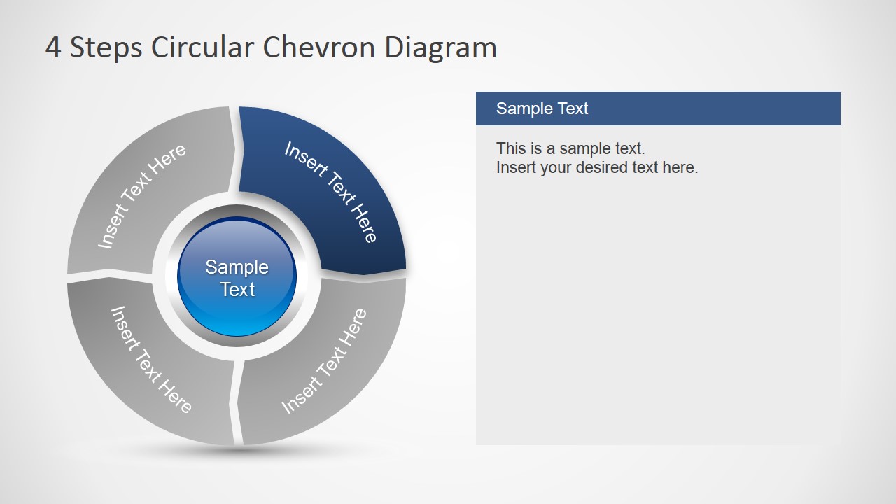 4 Steps Circular Chevron PowerPoint Diagram Template 4 Steps Circular Chevron PowerPoint Diagram Template