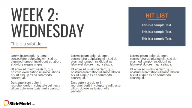 PowerPoint Presentation Templates Weekly Plan - SlideModel