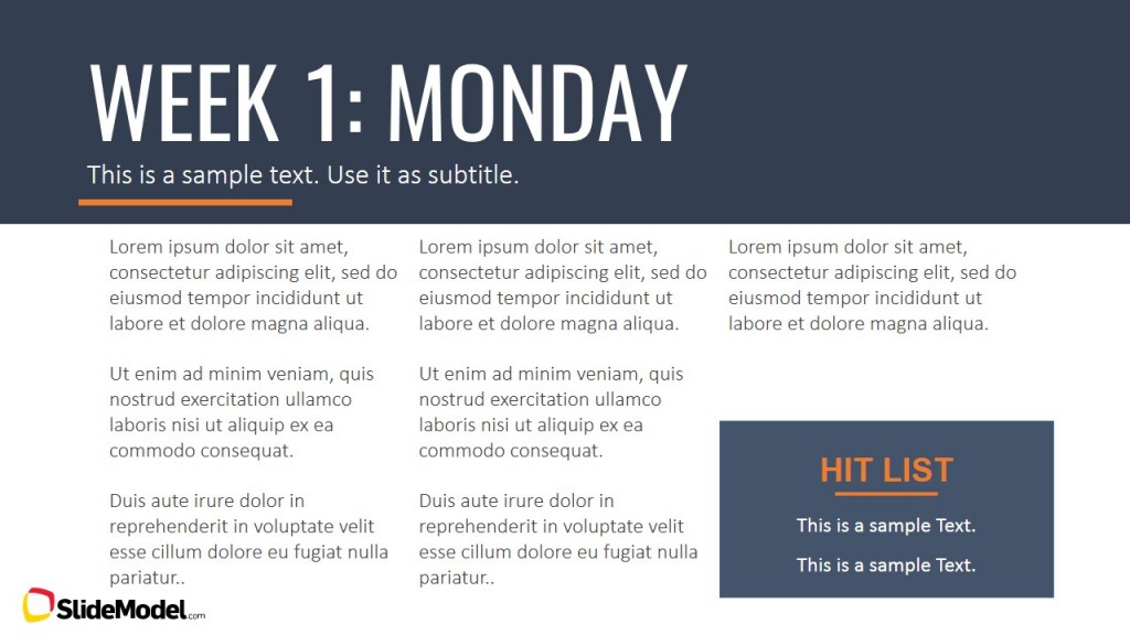 Microsoft PowerPoint Template Week 1 Design - SlideModel