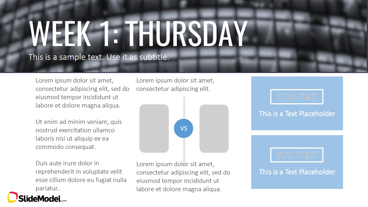 Weekly Plan Professional PowerPoint Templates & Slides