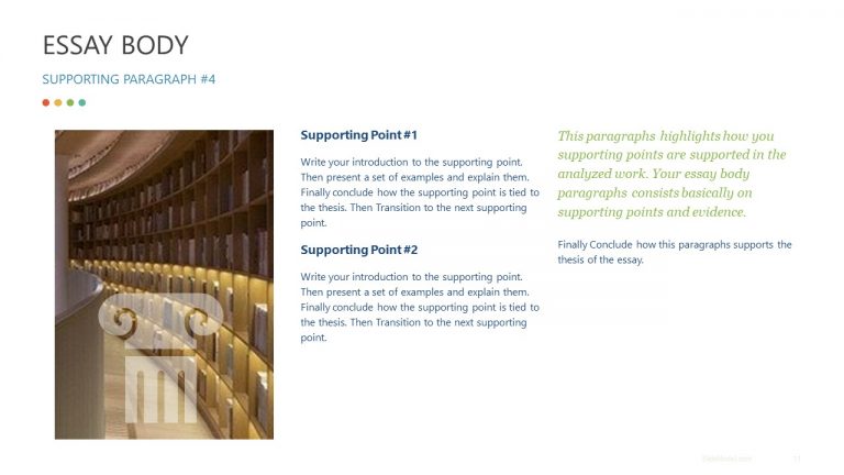 Essay Outline Body Skeleton Template - SlideModel