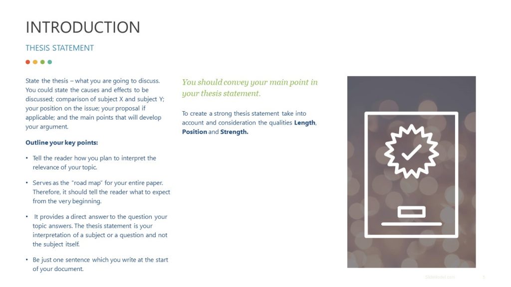 Thesis Statement of Essay Outline Template - SlideModel