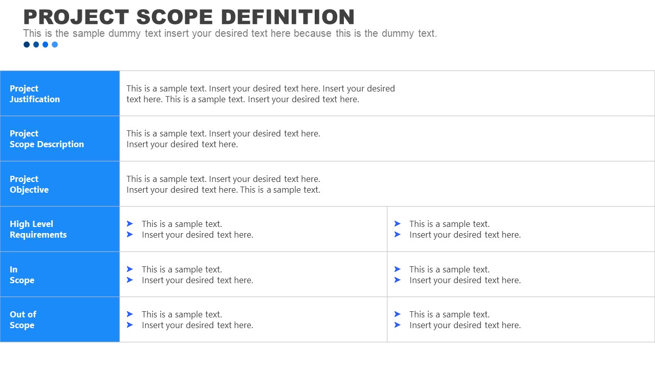 Project Scope Definition In PowerPoint SlideModel