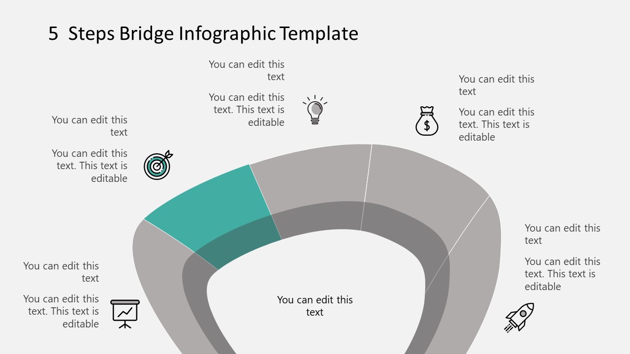 5 Steps Bridge Infographic Template for PowerPoint - SlideModel