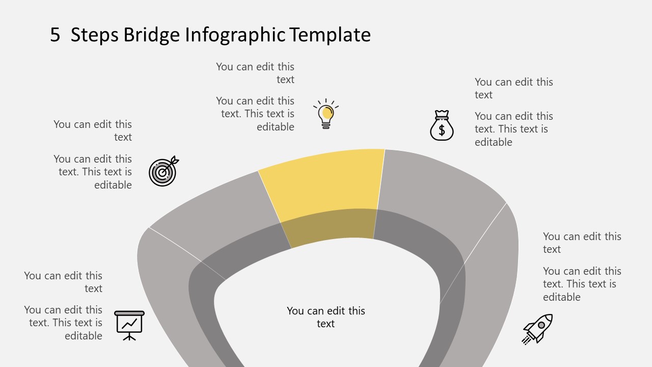 5 Steps Bridge Infographic Template for PowerPoint - SlideModel