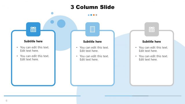 3 Column Slide Design for PowerPoint & Google Slides