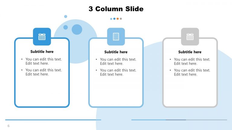 3 Column Slide Design for PowerPoint & Google Slides