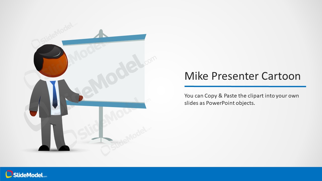 Malcom Presenter PowerPoint Character - SlideModel