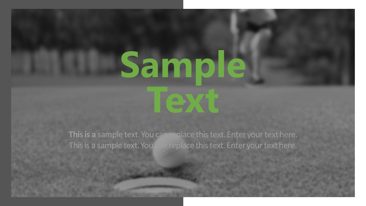 Golf Theme PowerPoint Template