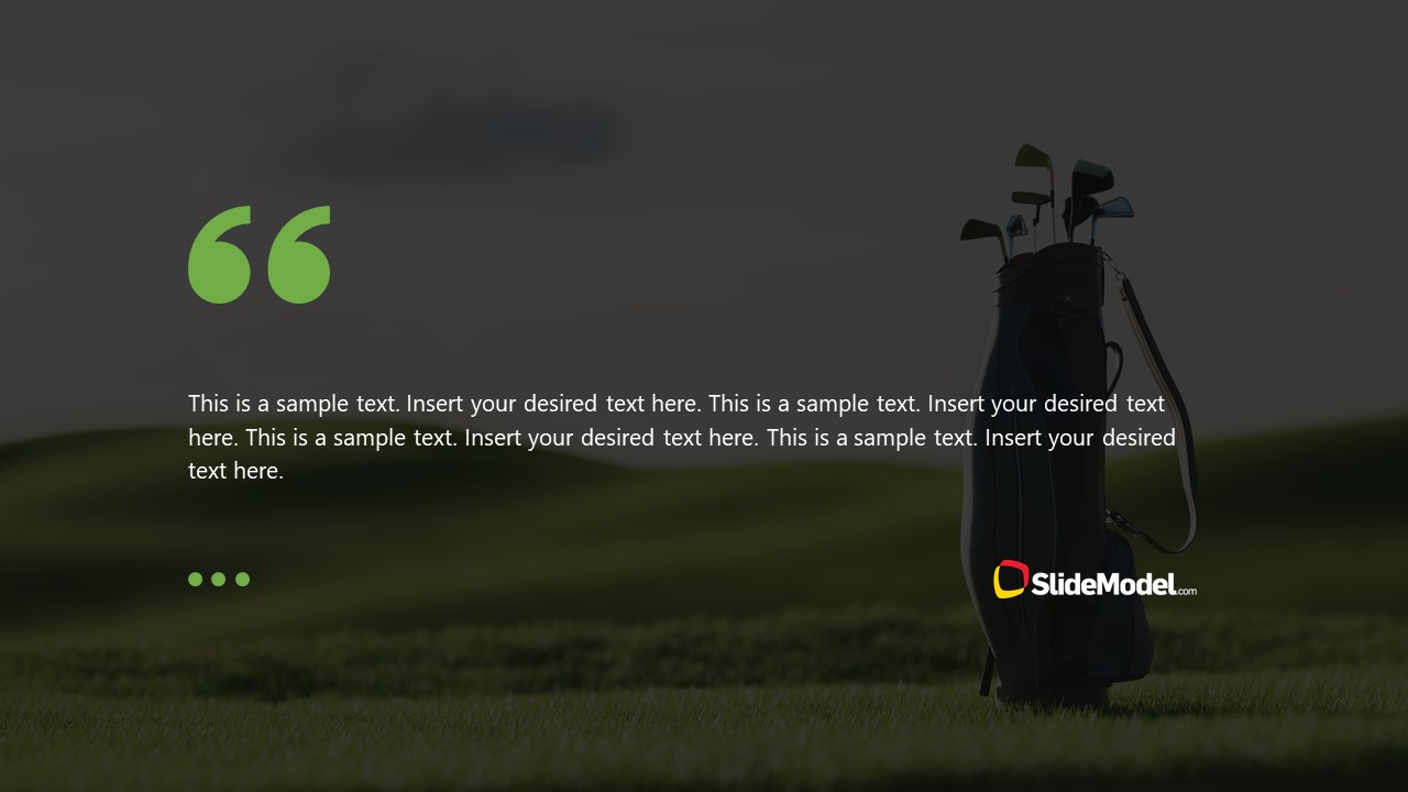 Golf Theme PowerPoint Template