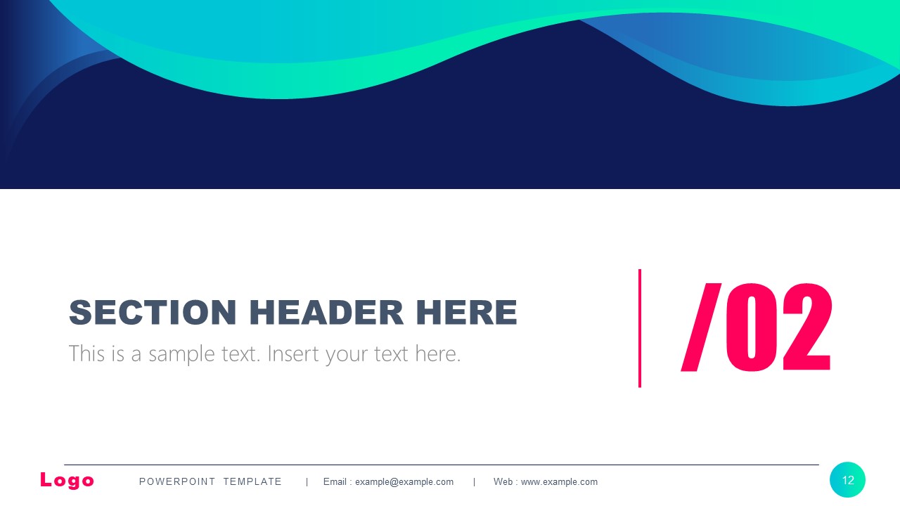 Simple Section Header Slide for Multi-Purpose PPT Template - SlideModel