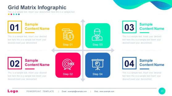 Grid Matrix Slide - Free Multi-Purpose PPT Template - SlideModel