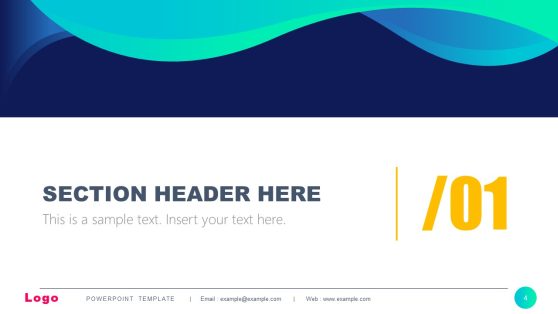 Section Header Slide - Modern Multi-Purpose PPT Slide - SlideModel