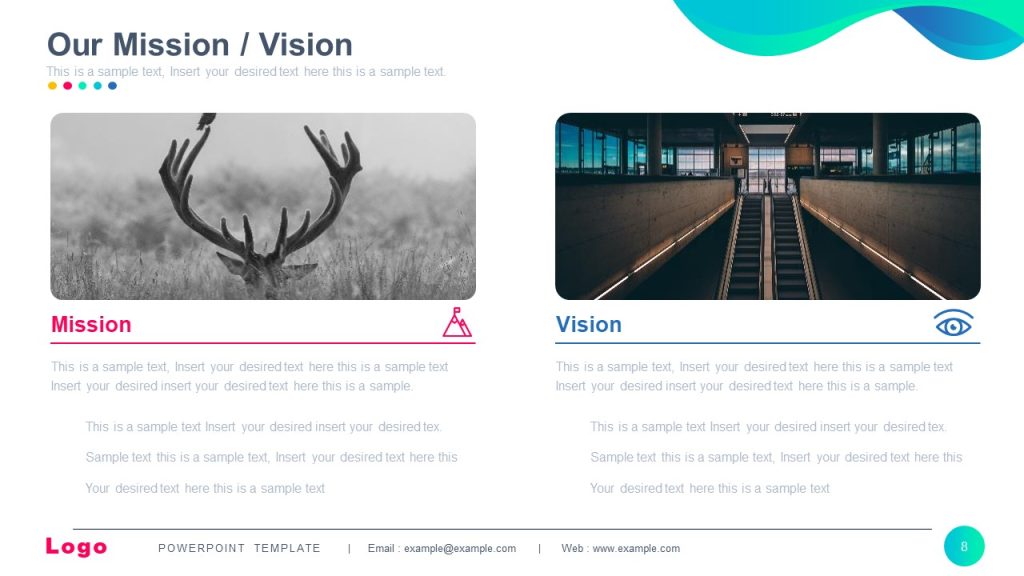 Our Mission & Vision Slide - Multi-Purpose Slide Template - SlideModel