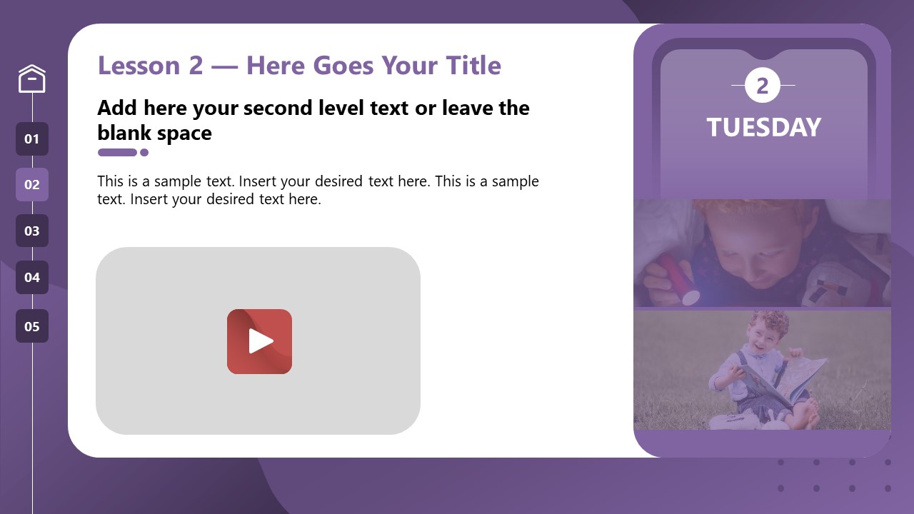 School Weekly Plan PowerPoint Template