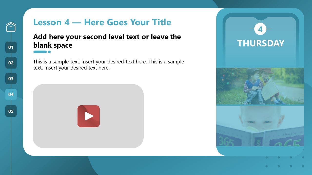 School Weekly Plan PowerPoint Template