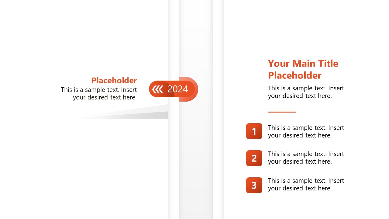 Animated 6-Year Vertical Timeline Template for PowerPoint