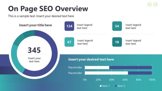 On Page SEO Overview Slide for SEO Report - SlideModel