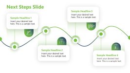 Customizable Next Steps Slide - Sustainability Strategy PPT Template ...