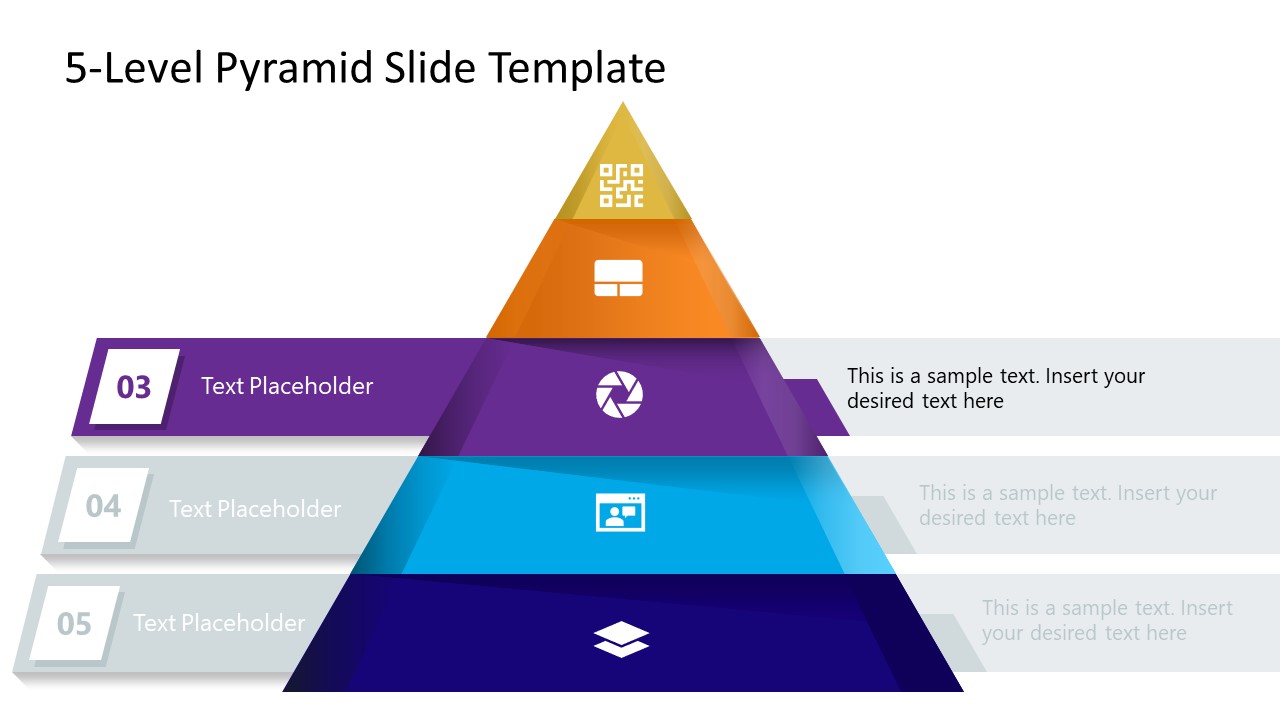 Animated 5-Level Pyramid PowerPoint Template