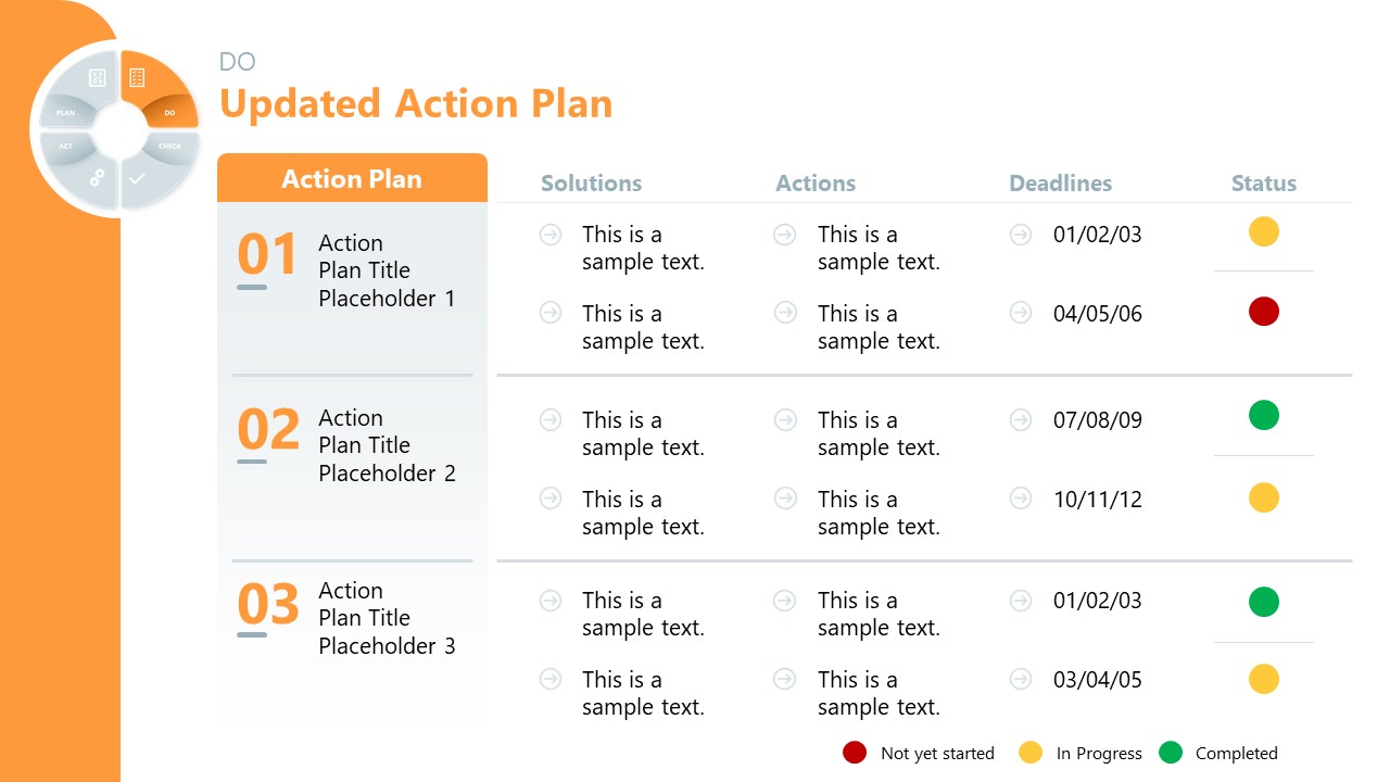PDCA PowerPoint Template