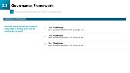 Program Management Governance Framework Slide - SlideModel