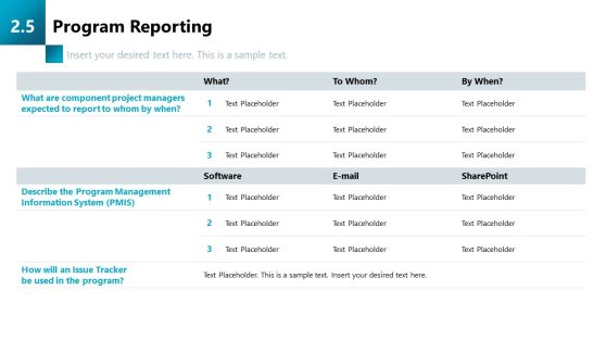 Program Reporting PowerPoint Slide - SlideModel