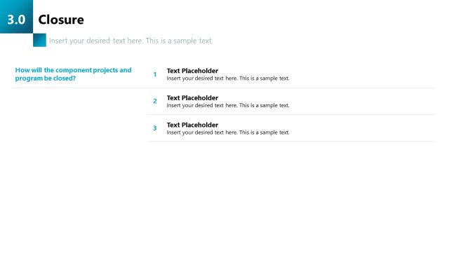 Slide for Closure Presentation - Program Management Template - SlideModel
