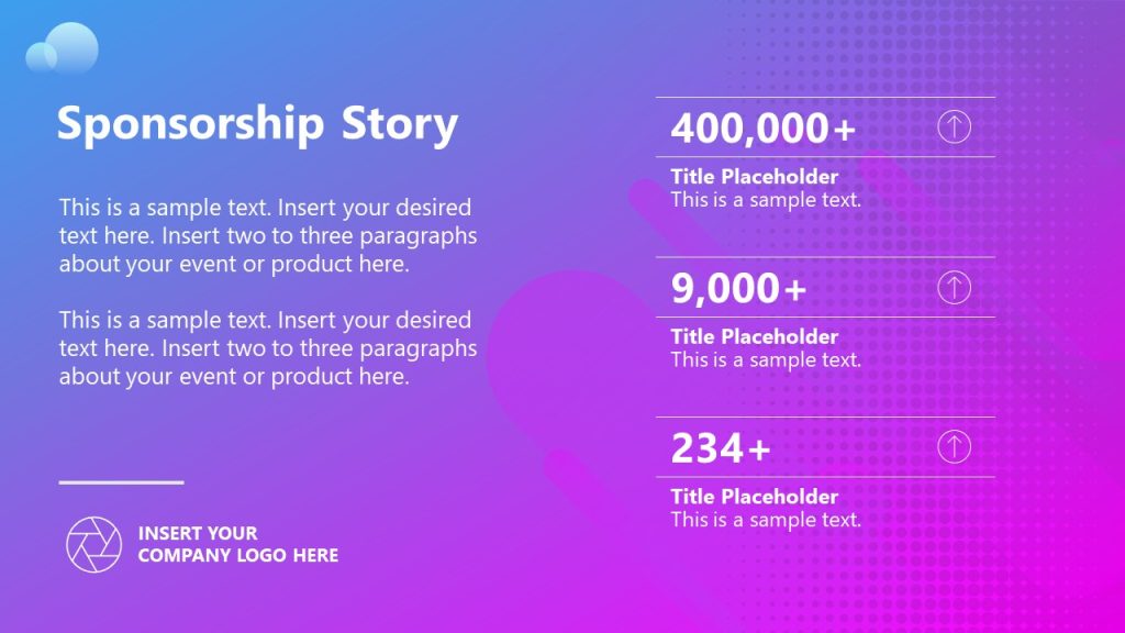 Sponsorship Story Slide - Sponsorship Pitch Deck Template - SlideModel