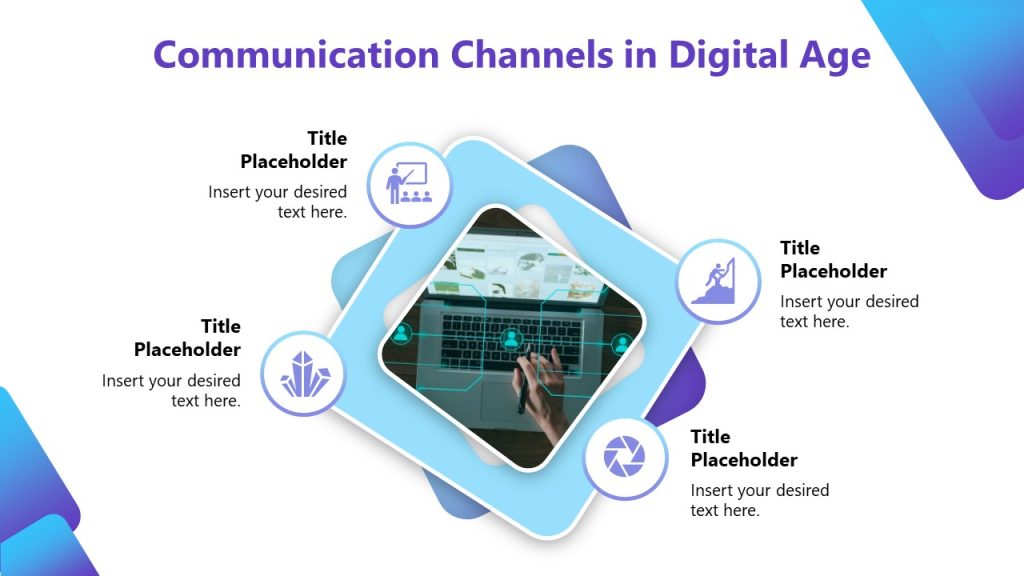 Communication Channels PowerPoint Template Slide - SlideModel