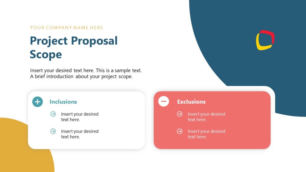 Project Proposal Scope Slide Template - SlideModel
