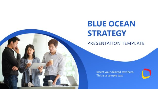 Blue Ocean Strategy PPT Template - Cover Slide - SlideModel