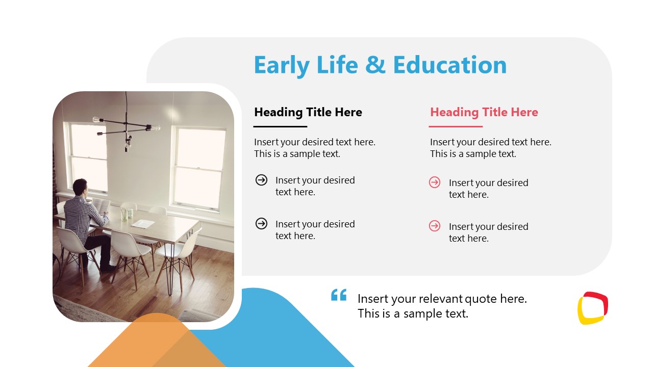 Biography PowerPoint Template & Presentation Slides